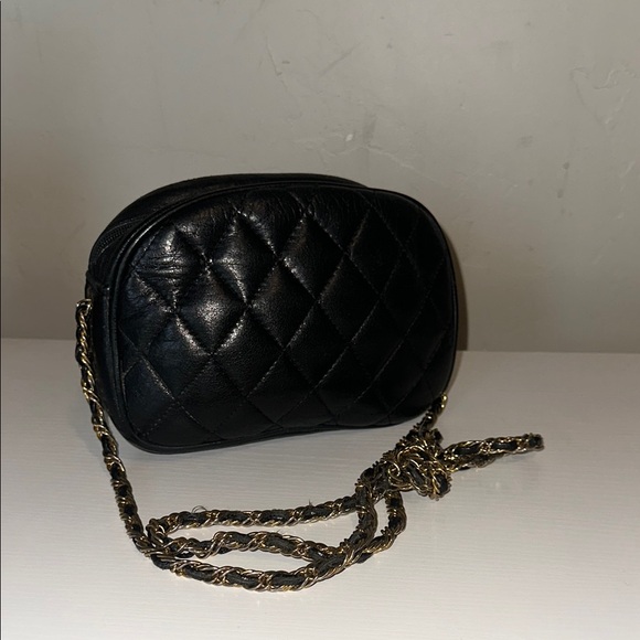 Ann Taylor | Bags | Vintage Ann Taylor Black Lamb Skin Leather And Gold ...